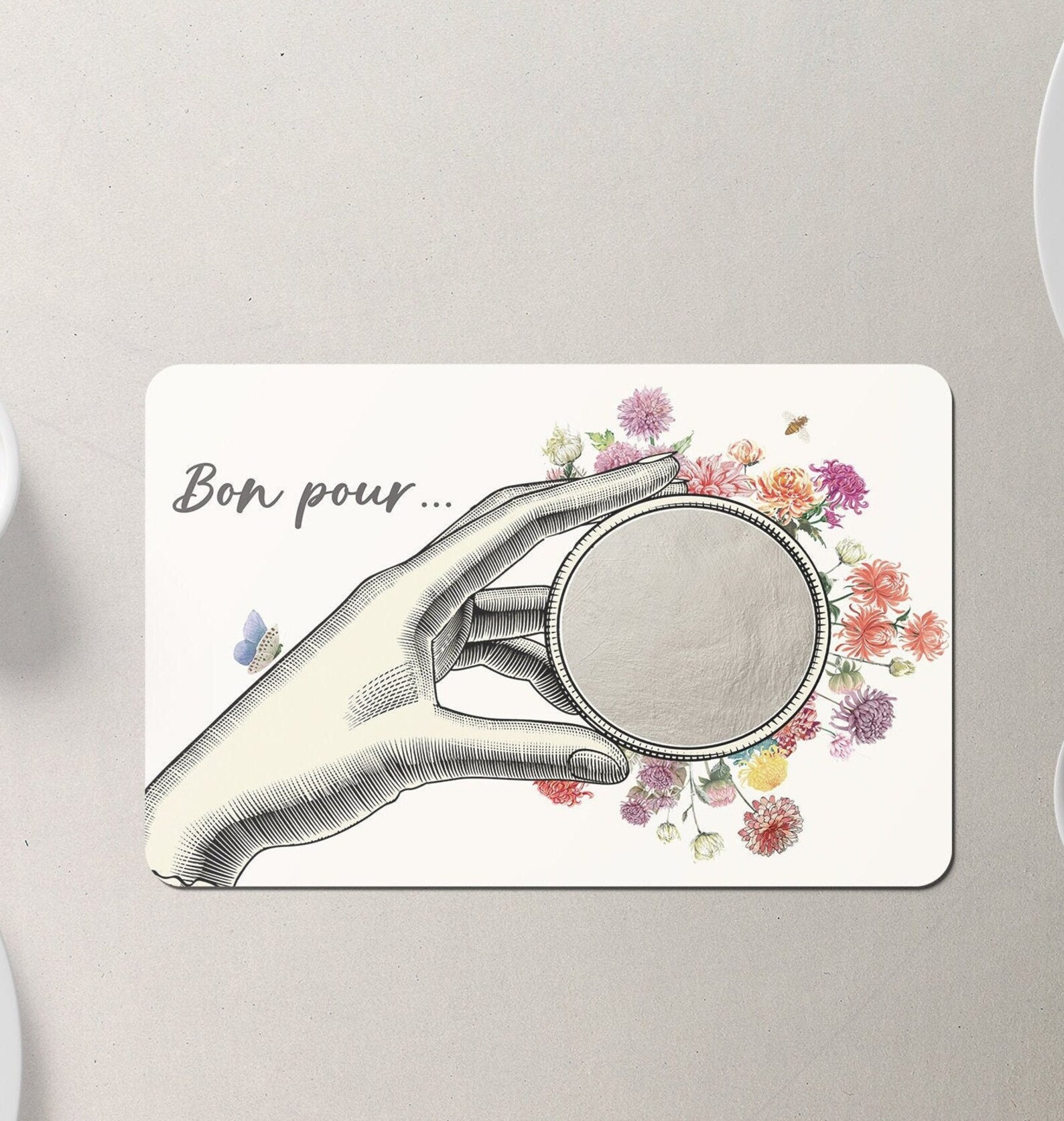 Customizable Scratch Cardnovember Flower Design: the - Etsy