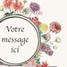 Customizable Scratch Cardnovember Flower Design: the - Etsy
