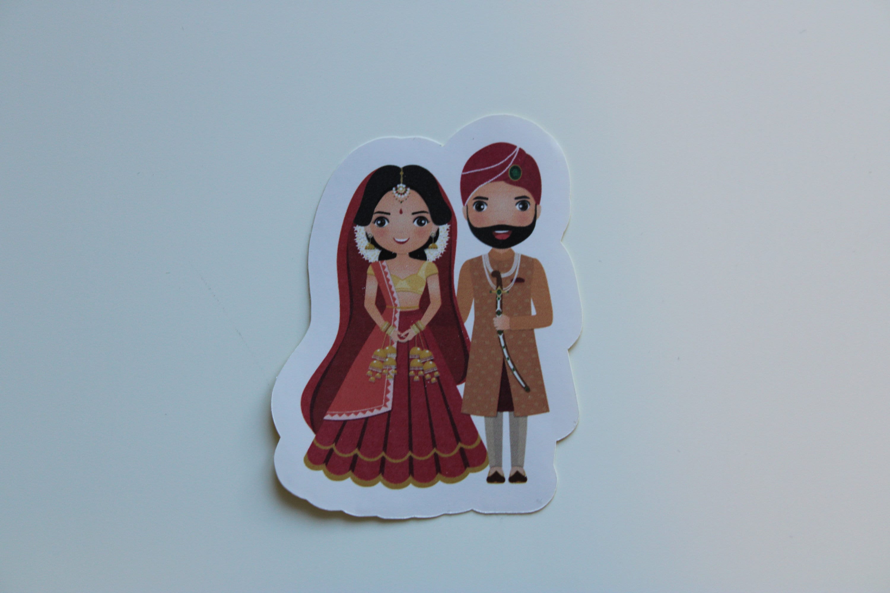Indian Wedding Stickers Punjabi Sikh Bride Bridal Desi Fun Custom ...
