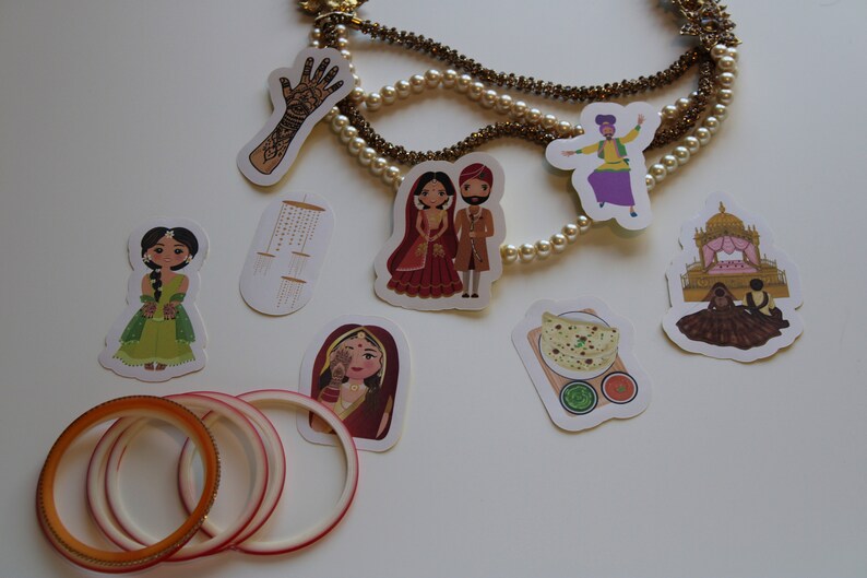 Indian Wedding Stickers Punjabi Sikh Bride Bridal Desi Fun - Etsy