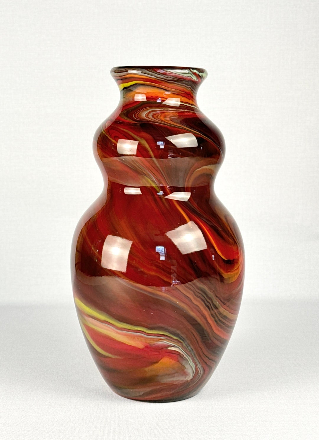 Limited Edition Fenton Art Glass DAVE FETTY Crayons Vase, 2006 ...