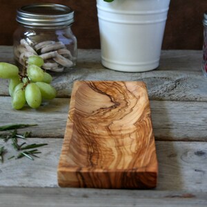 Wooden Rectangular Plate , Olive Wood , Dish Kitchen , Christmas Noel ...
