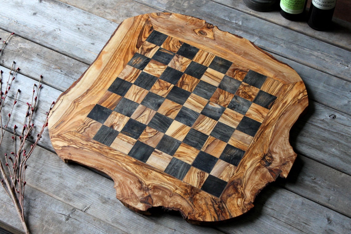 Large Chess Board, Wooden Chess Board, Chess Set, Wood Chess Board ...