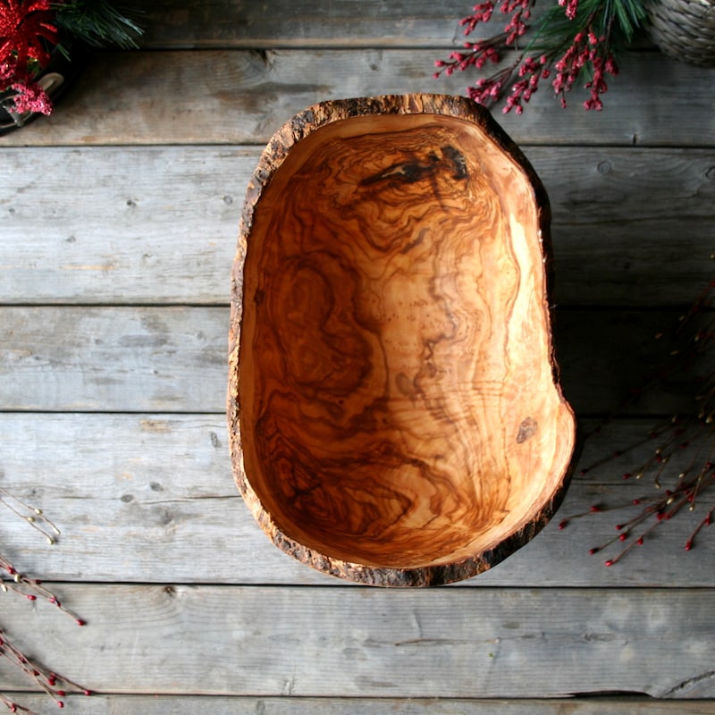 Rustic Wood Bowl - Etsy