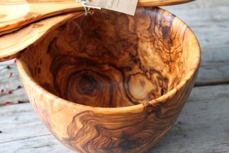 Salad Wood Bowl Wooden Bowl Bowls Salad Bowl Wedding Gift - Etsy