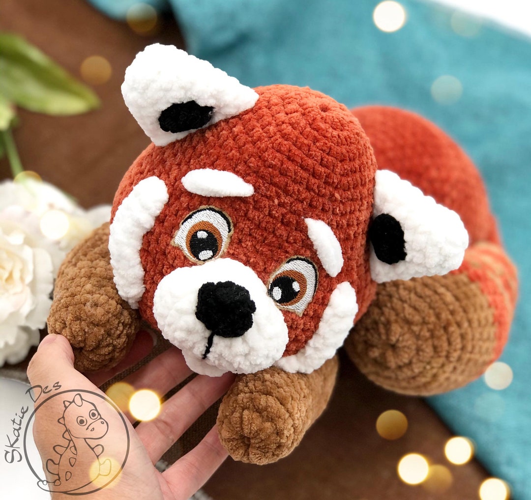 Crochet Pattern Red Panda Amigurumi PDF Cute Red Brown Animal Genuine ...