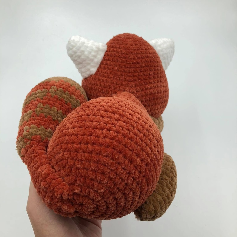 Crochet Pattern Red Panda Amigurumi PDF Cute Red Brown Animal Genuine ...