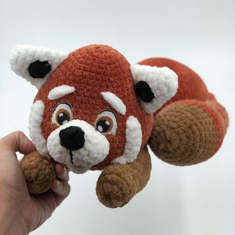 Crochet Pattern Red Panda Amigurumi PDF Cute Red Brown Animal - Etsy