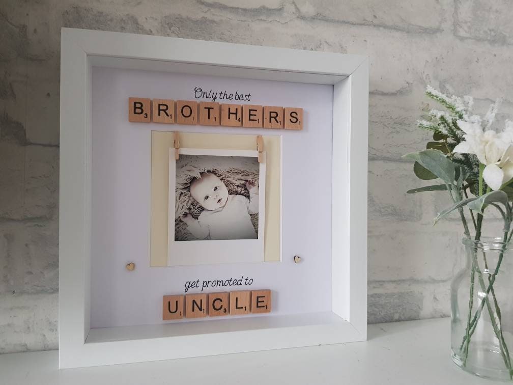 Photo Frame 'only the Best Brothers Get Promoted to Uncle' With Wooden ...