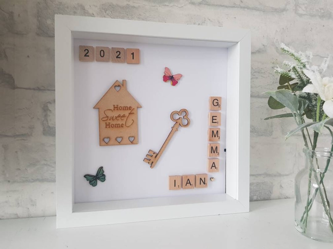 Personalised New Home Frame, New Home Gift, Home Sweet Home, Moving ...