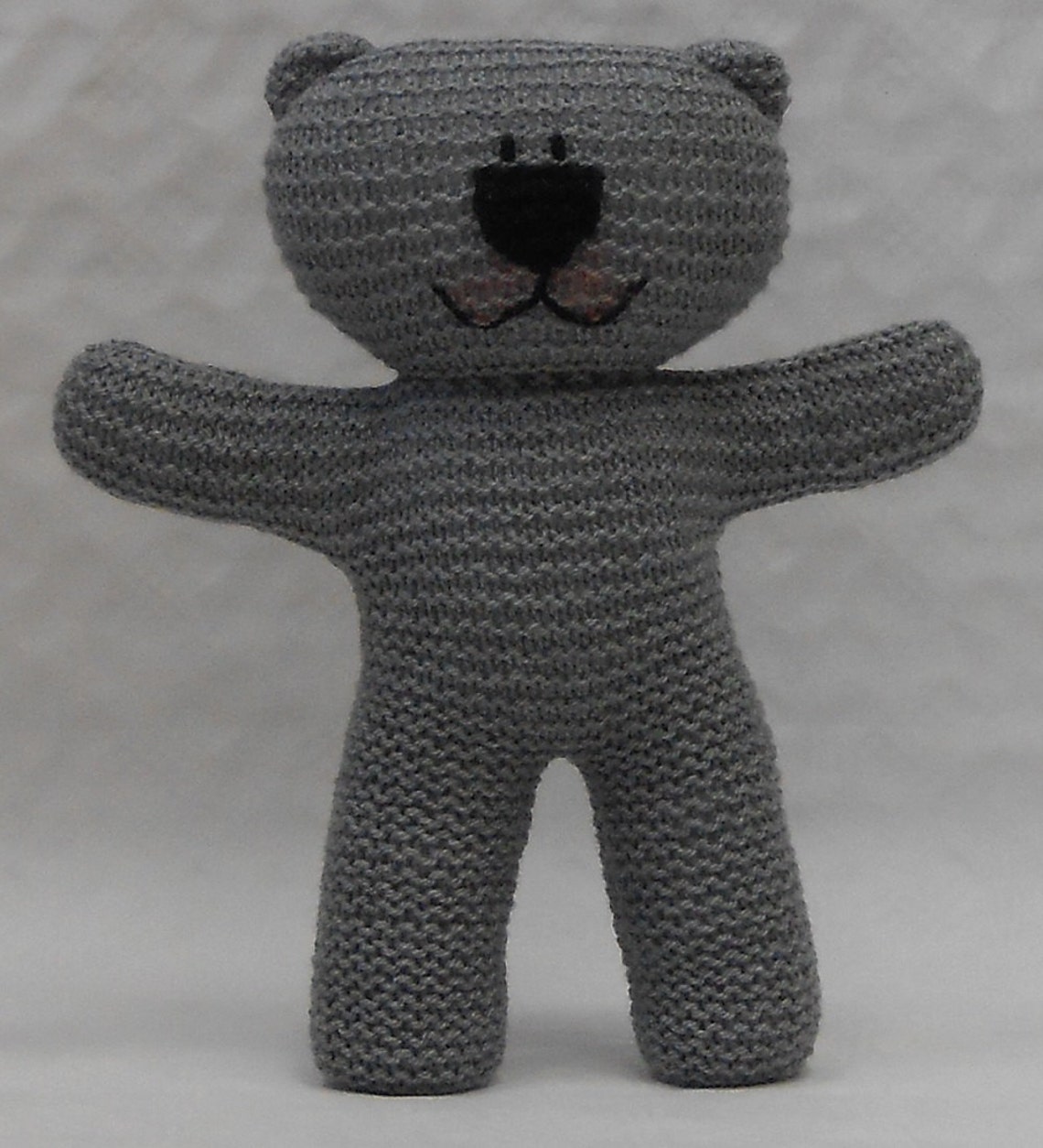 Easy to Knit Teddy Bear PDF Pattern Suitable for Beginner - Etsy Australia