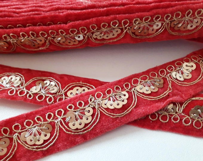 Embroidered Braid Ribbon Border Trim Flowers Colorful India Width 2.3 ...