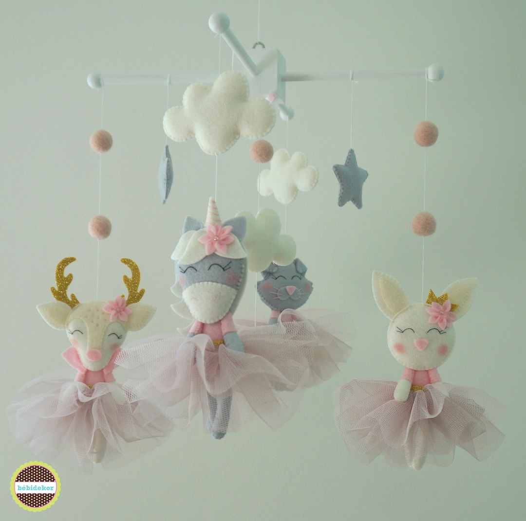 Baby Mobile, Princess Animals Baby Mobile, Ballerina Baby Mobile ...