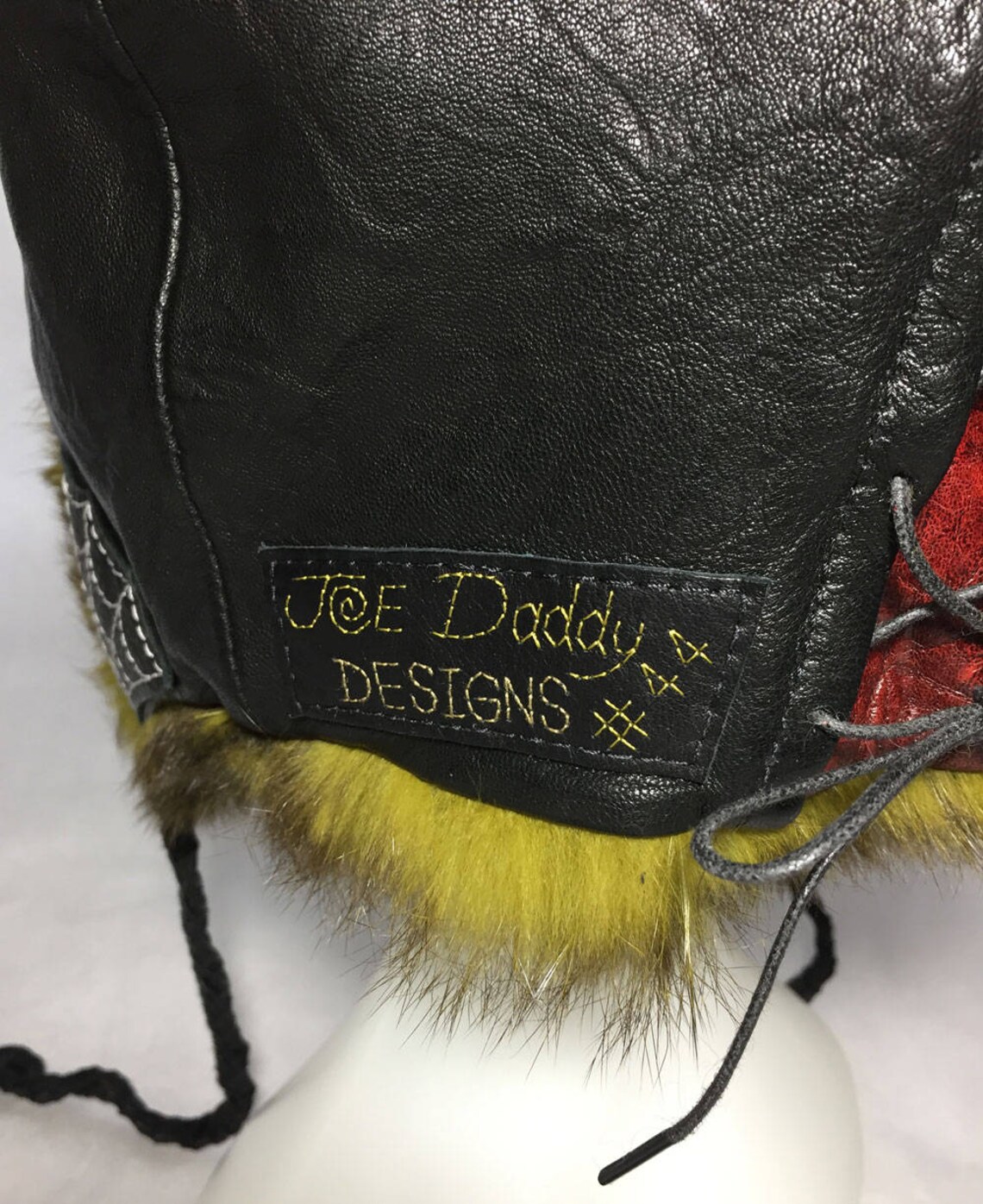 Swamp Voodoo - Hand Made One of a Kind Leather and Fur Adjustable Hat ...
