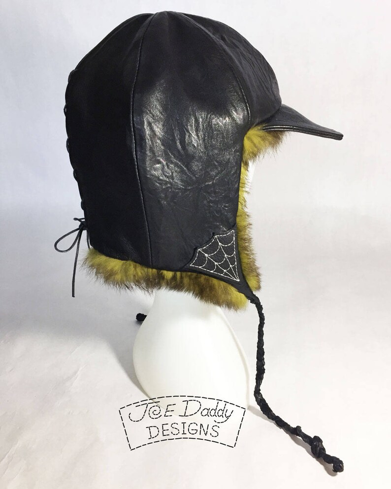 Swamp Voodoo - Hand Made One of a Kind Leather and Fur Adjustable Hat ...