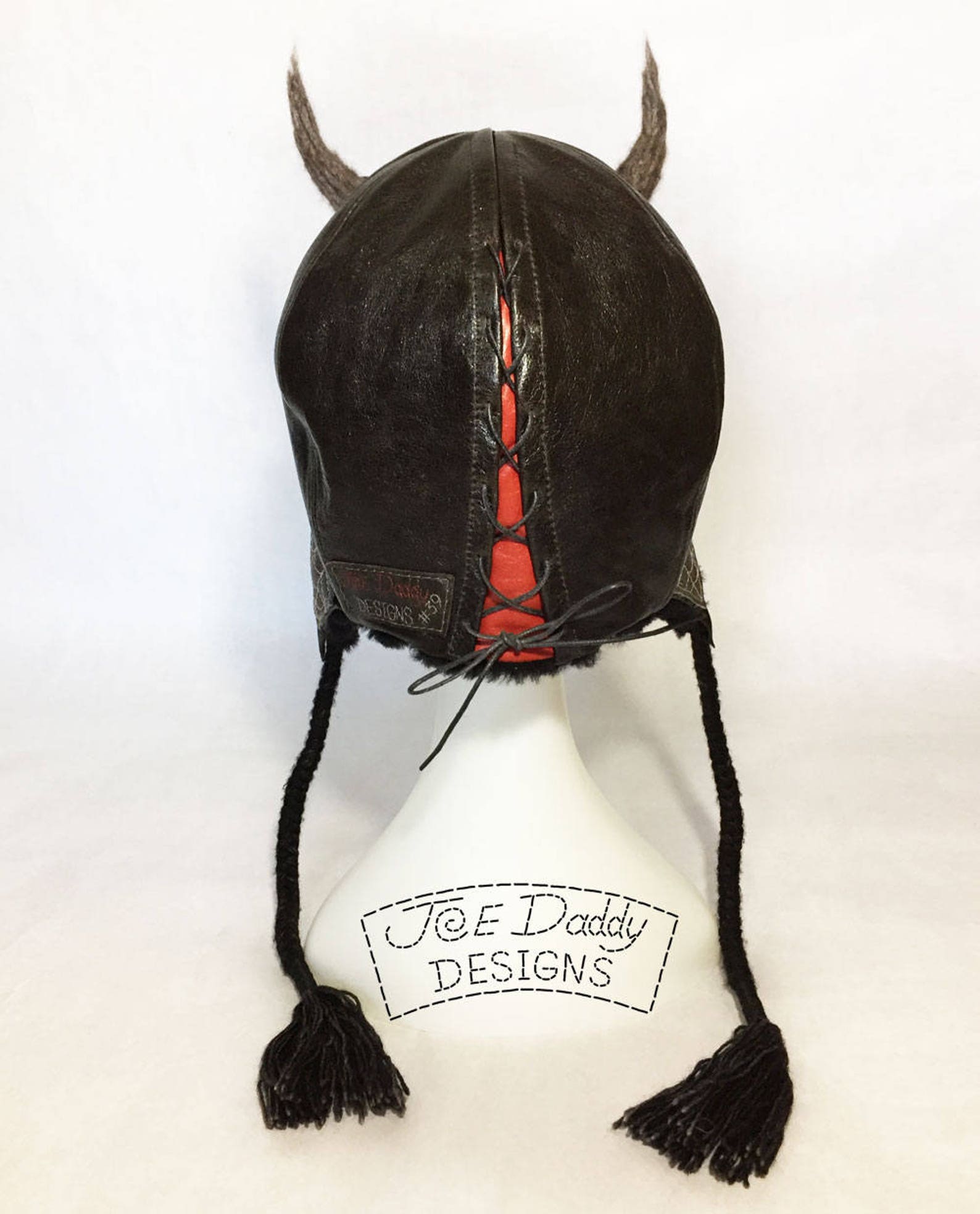 Moloch - Hand Made One of a Kind Adjustable Hat With Horns - Third of ...