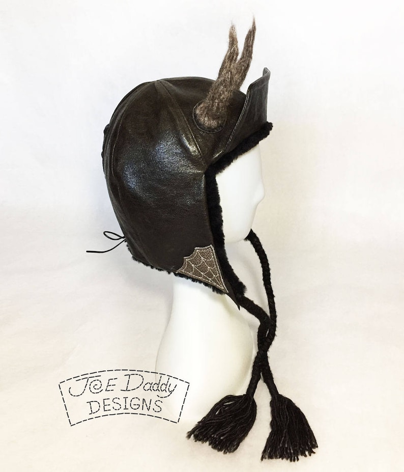 Moloch - Hand Made One of a Kind Adjustable Hat With Horns - Third of ...