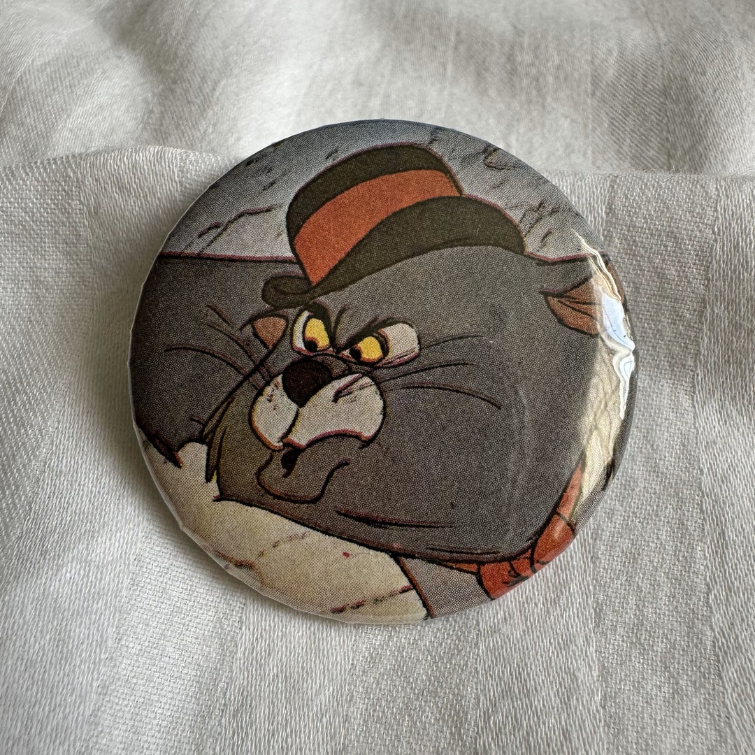 Aristocats Scat Cat Angry Pout Pinback Button/pin Made From A Vintage ...