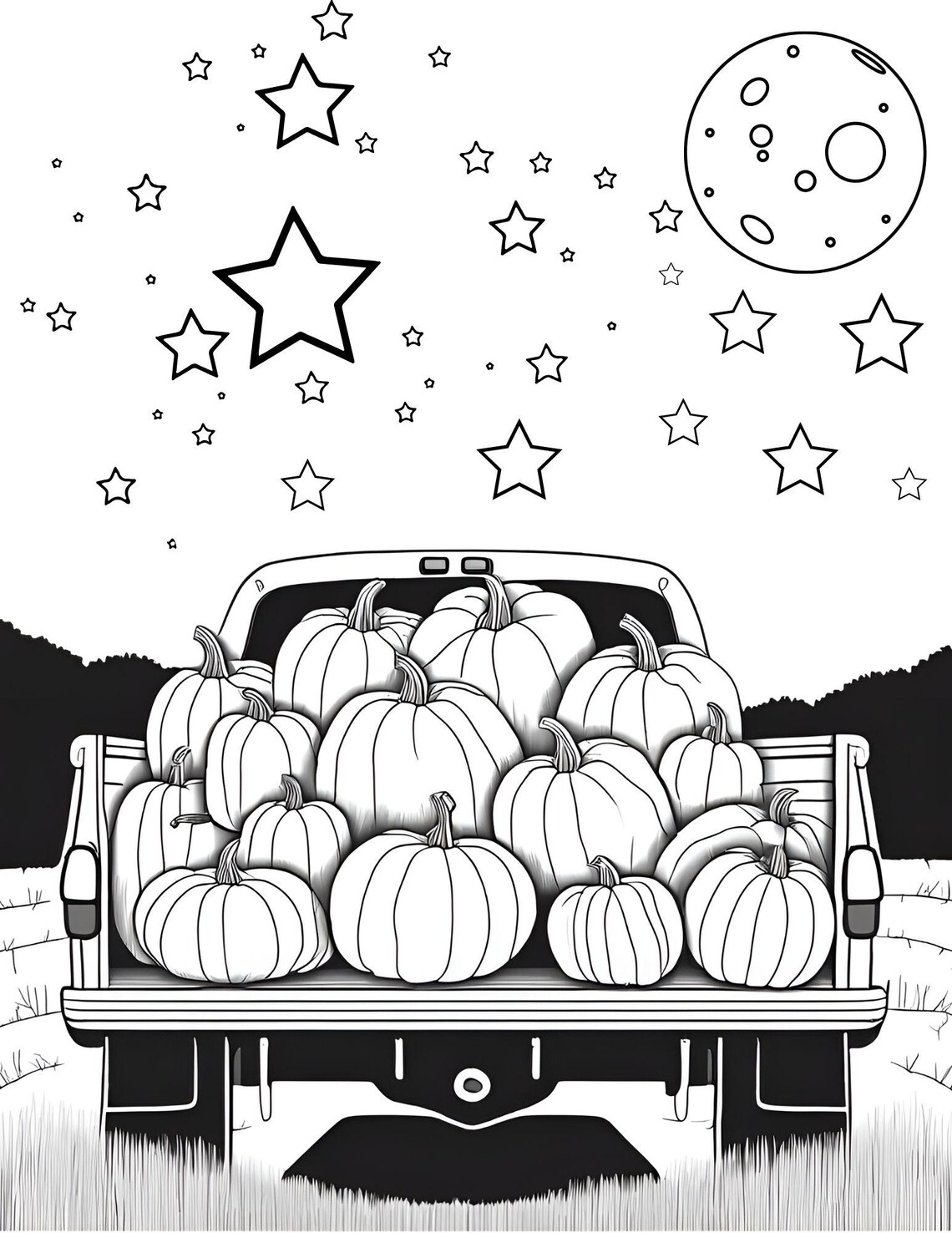12 Printable Fall Coloring Pages - Etsy