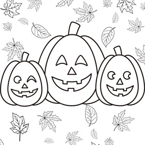 12 Printable Fall Coloring Pages - Etsy