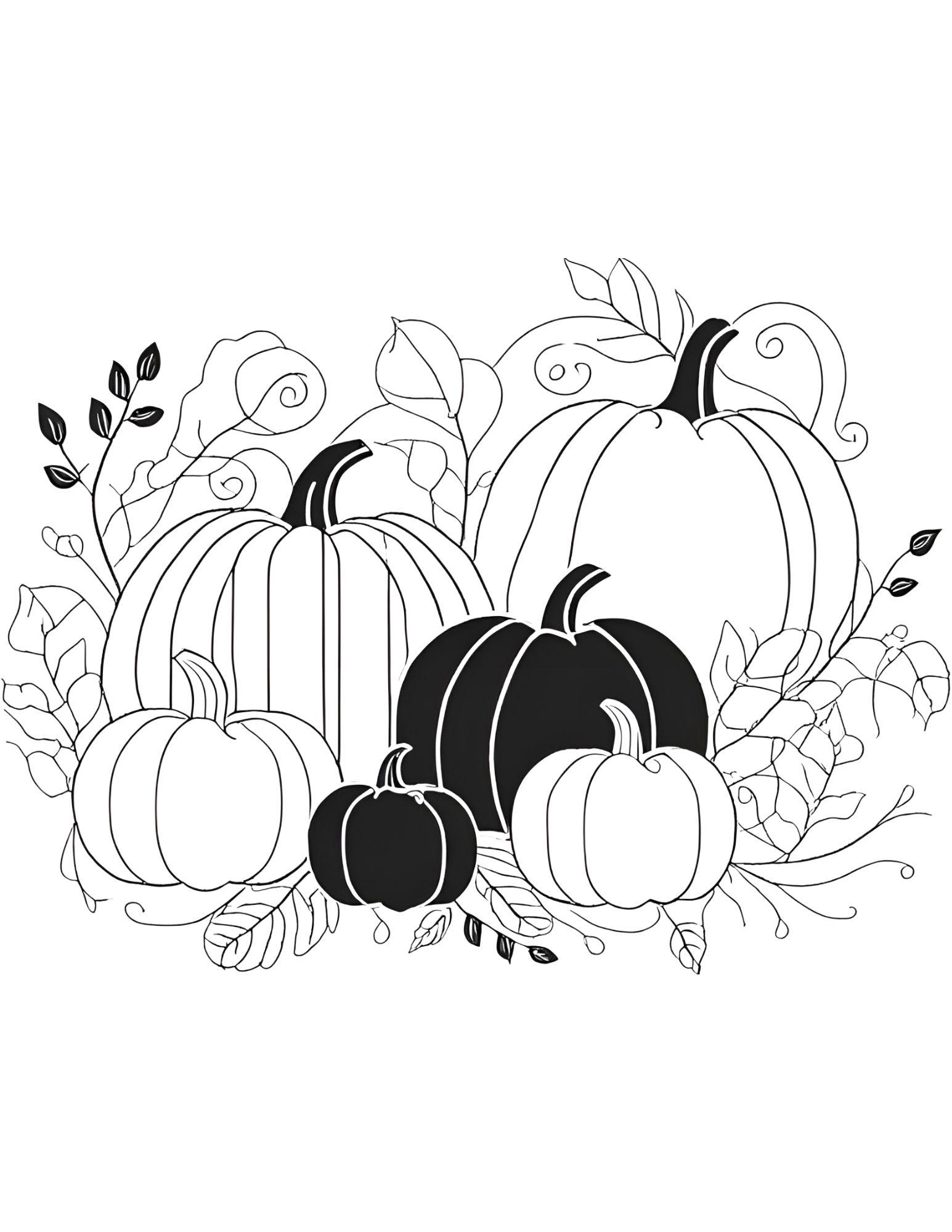 12 Printable Fall Coloring Pages - Etsy
