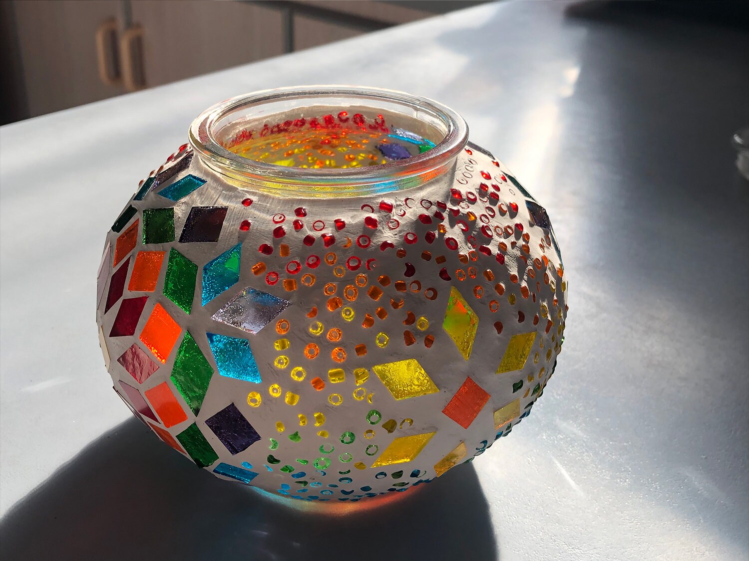 Aladdin / Genie Turkish Style Lamp - Rainbow Coloured Hand Crafted ...