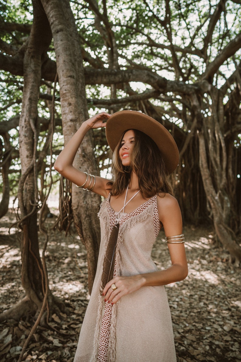 Waka Dress Beige- Boho Dress- Summer Dress- Wild Woman Dress - Etsy