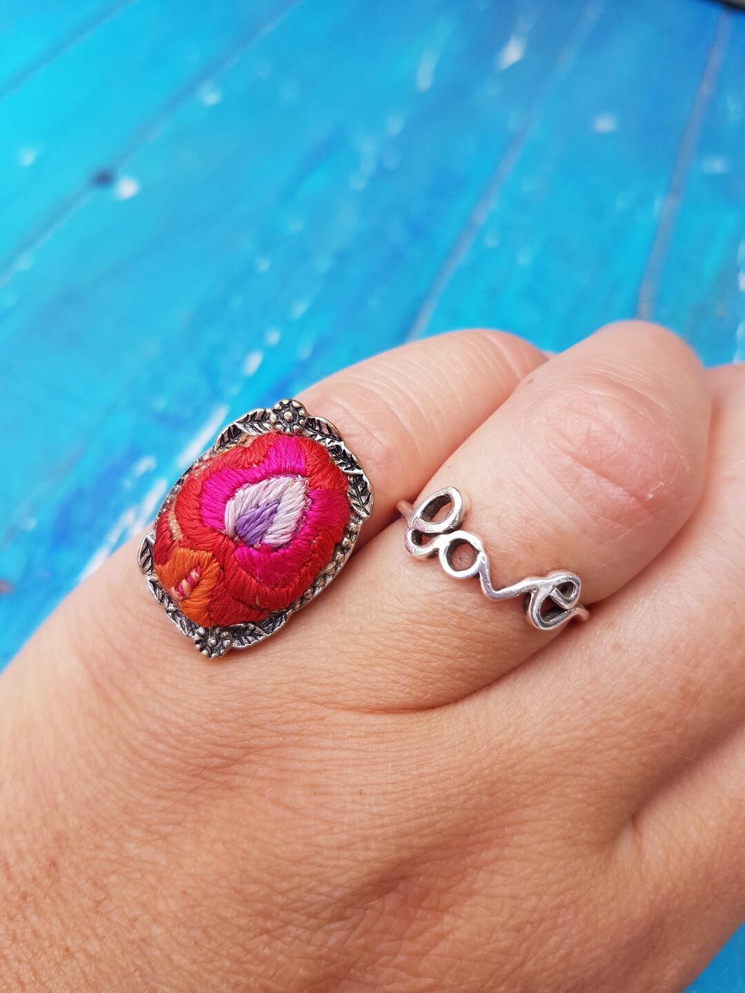 Orchid Ring Miao Ring Ethnic Ring boho Chic Tribal Fusion Gipsy - Etsy