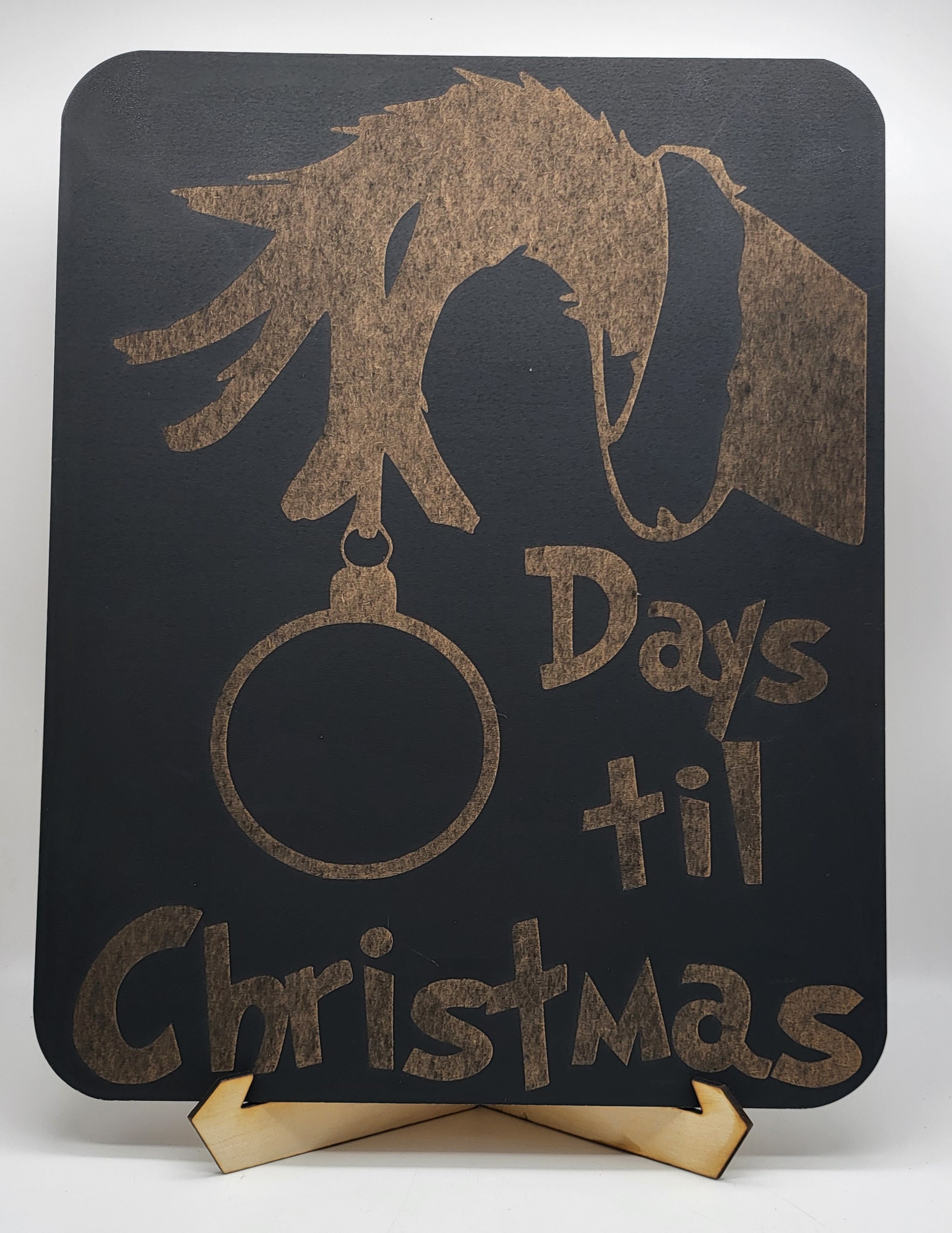 Grinch Inspired Chalkboard Countdown - Etsy