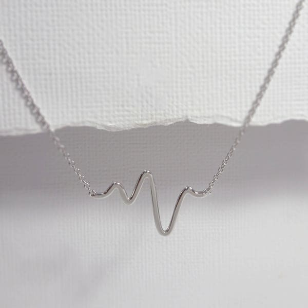 Heart Beat Necklace - Etsy