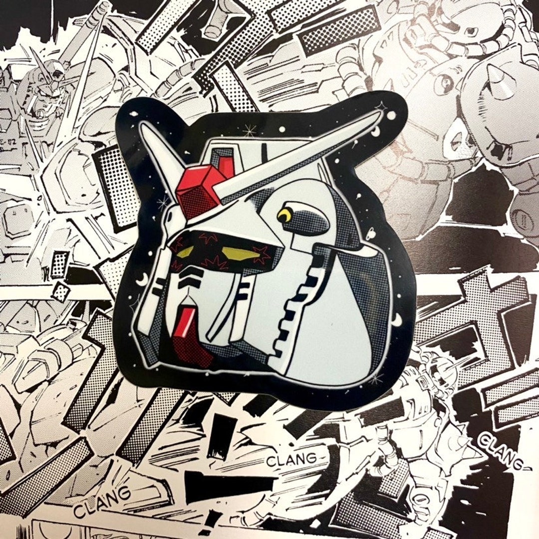 Gundam Glossy Vinyl Sticker - Etsy