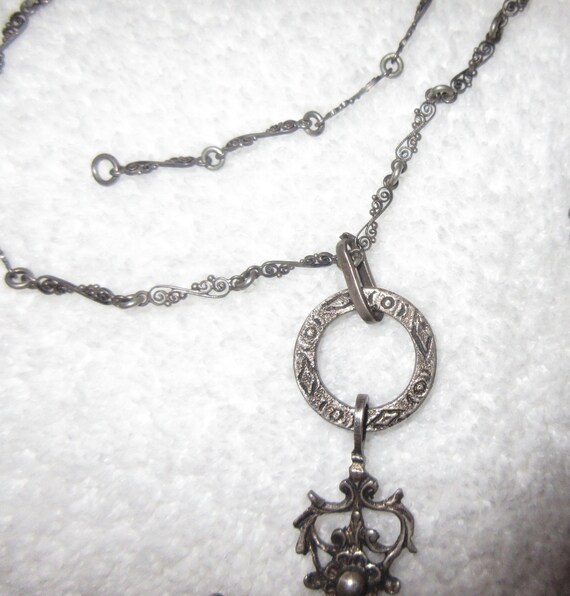 Peruzzi Renaissance Silver Cross Pendant Necklace Ang… - Gem