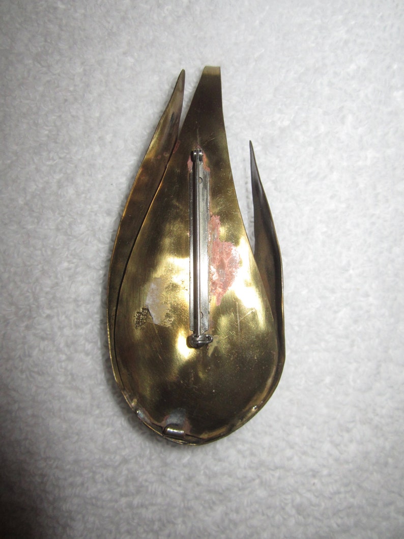 Fabrice Paris Corn Husk Pin 3.75 Large Modernist Arts - Etsy