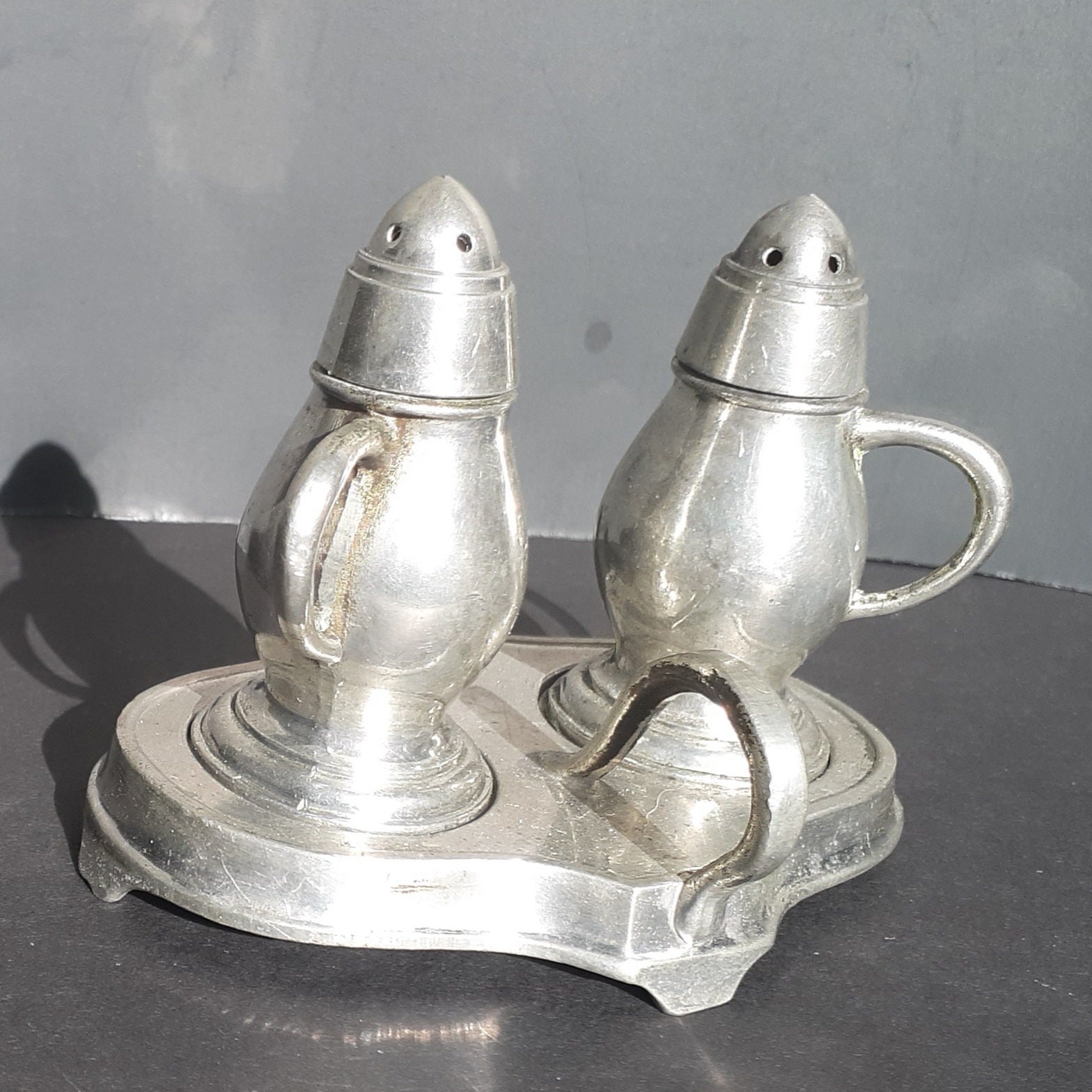 Pewter Salt & Pepper Shaker - Etsy