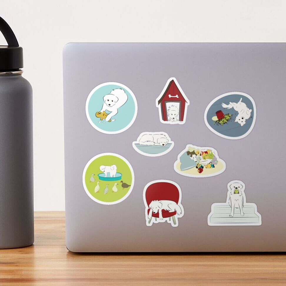 Great Pyrenees Stickers 8 Piece Variety Pack | Etsy