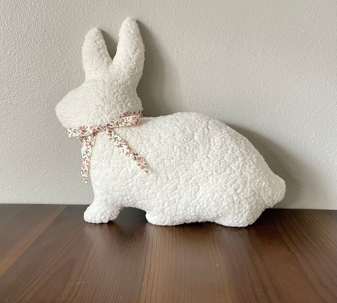 Cuddly Bunny Rabbit Shaped Stuffed Pillow for Easter/spring | Etsy