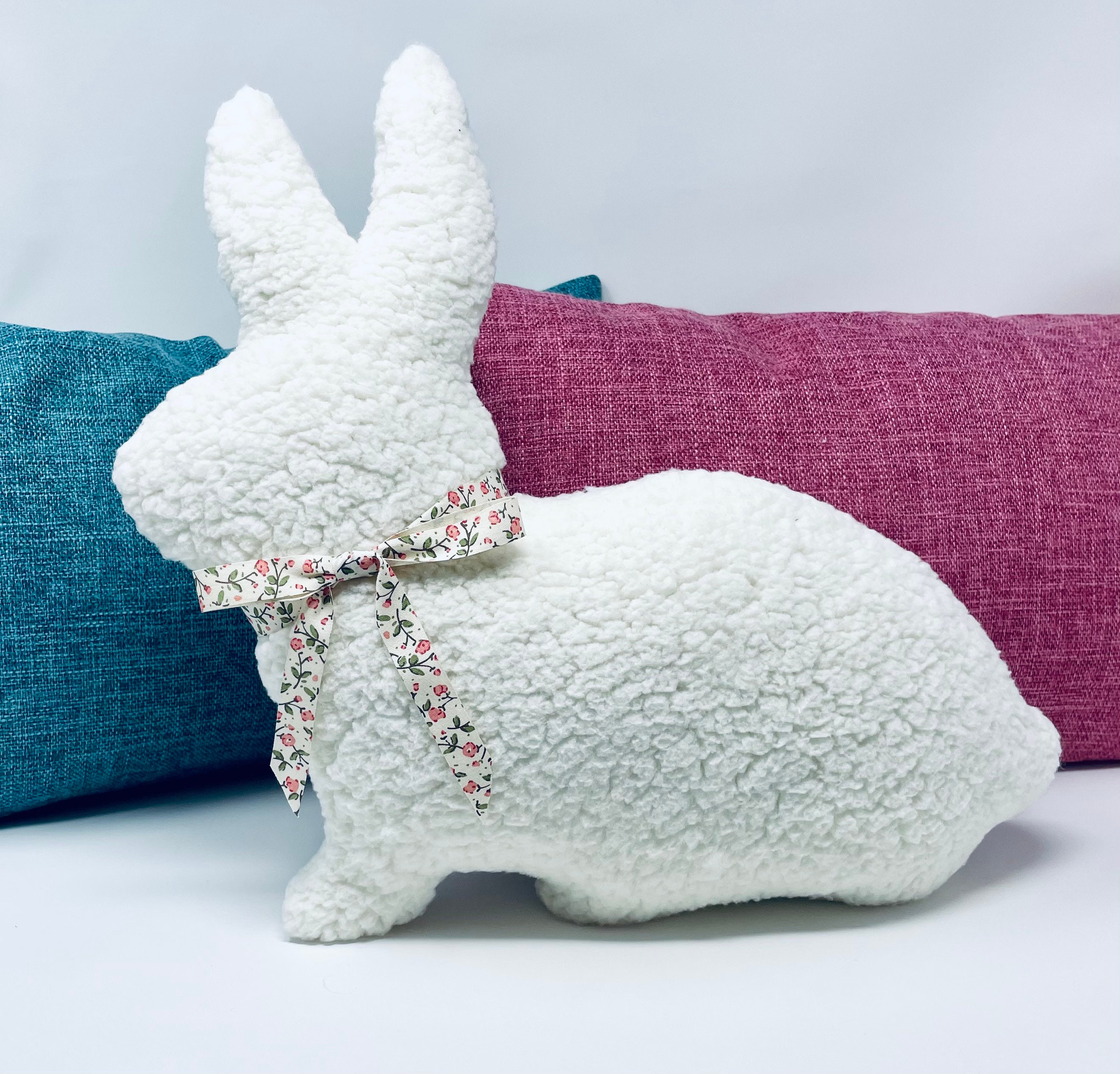 Cuddly Bunny Rabbit Shaped Stuffed Pillow for Easter/spring | Etsy