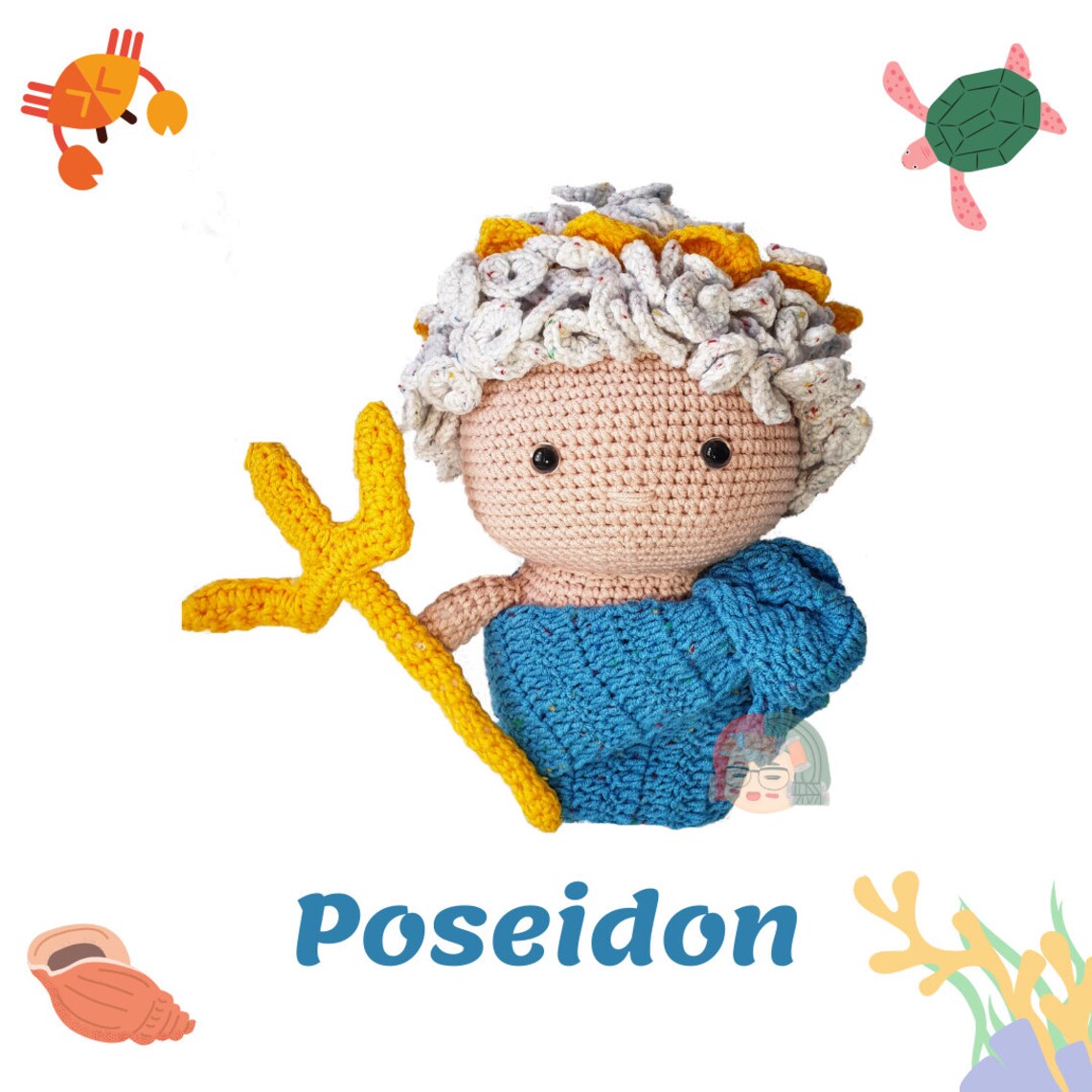 PATTERN Greek Gods 3 in 1, Poseidon Hades Zeus Pattern, Instant ...