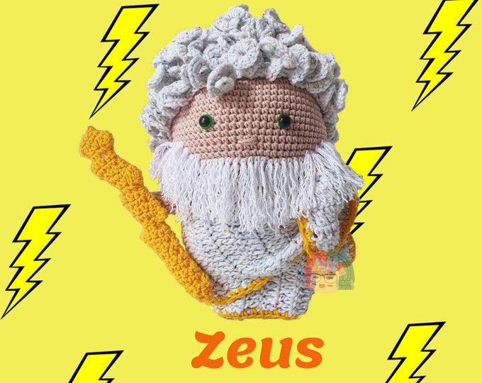 ZEUS Amigurumi Pattern. PDF Crochet God Greek God Pattern - Etsy