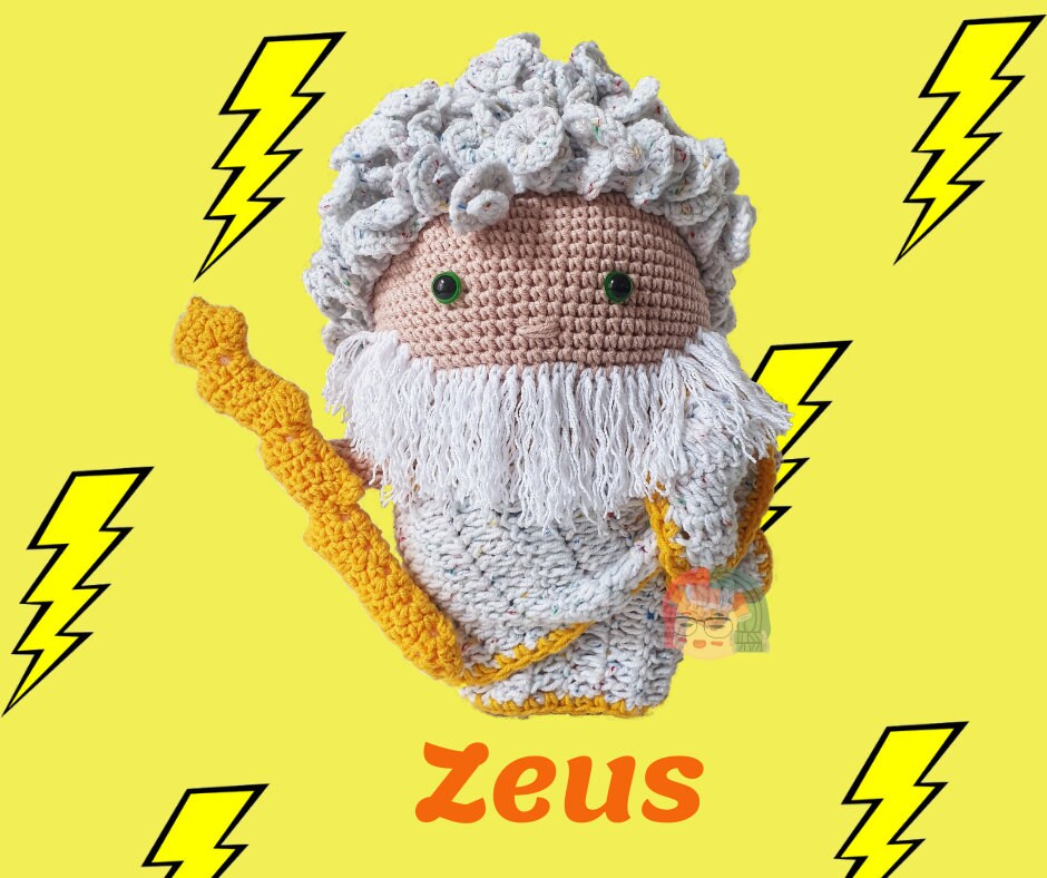 ZEUS Amigurumi Pattern. PDF Crochet God, Greek God Pattern, Instant ...