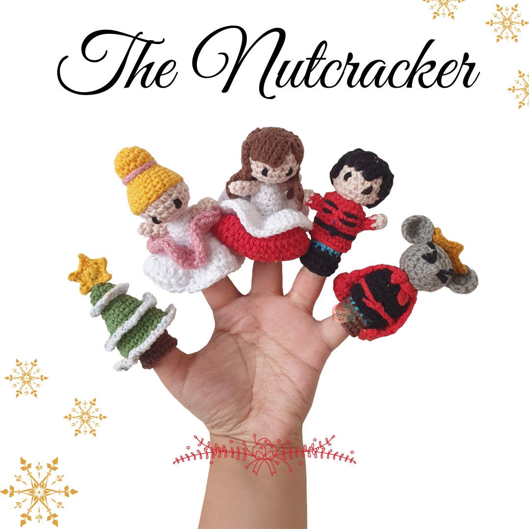 CHRISTMAS the Nutcracker Finger Puppets Amigurumi Crochet Pattern ...