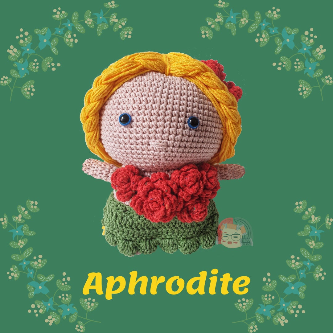 APHRODITE Amigurumi Pattern. PDF Crochet God, Greek God Pattern ...