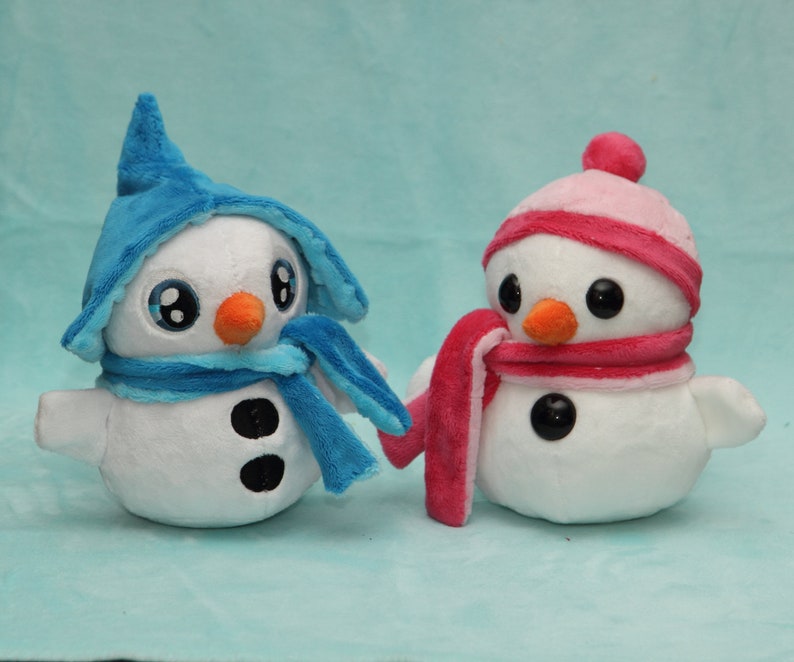 Snowman Stuffed Animal Handheld Size Plushie PDF Sewing - Etsy