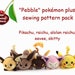 Pebble Pokemon Pikachu Raichu Eevee Skitty Handheld Size - Etsy