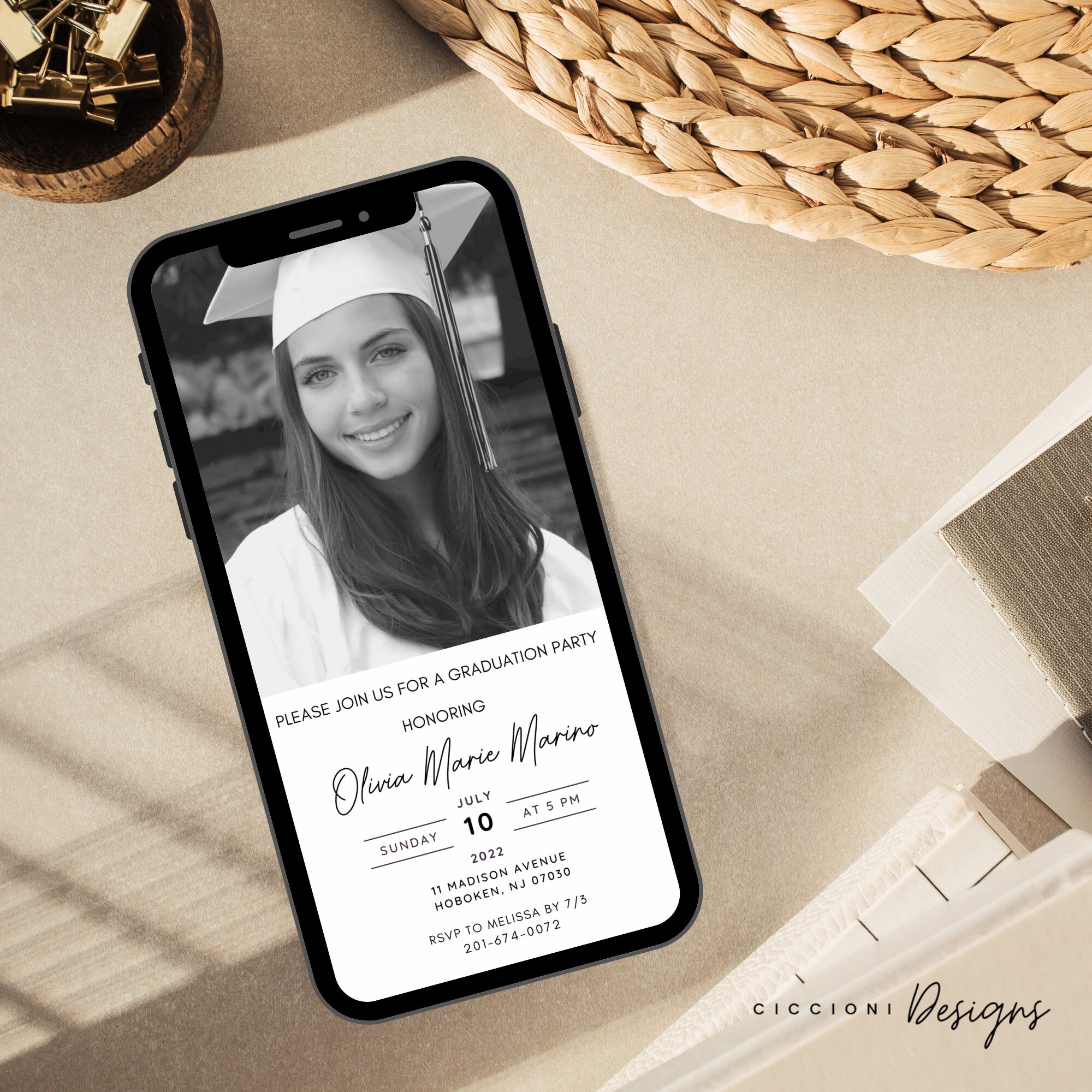 Graduation Party Invitation Graduation Evite Graduation - Etsy