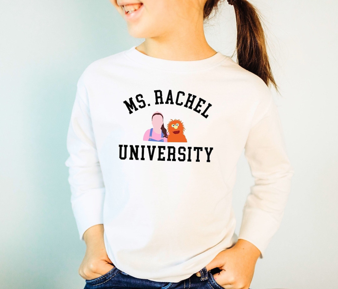 Ms.rachel University, Ms.rachel Long Sleeve Shirt, Songs for Littles ...