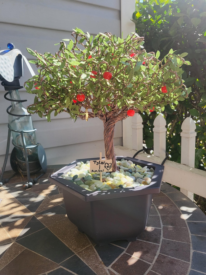 Apple Wire Tree Sculpture Art Tree - Etsy