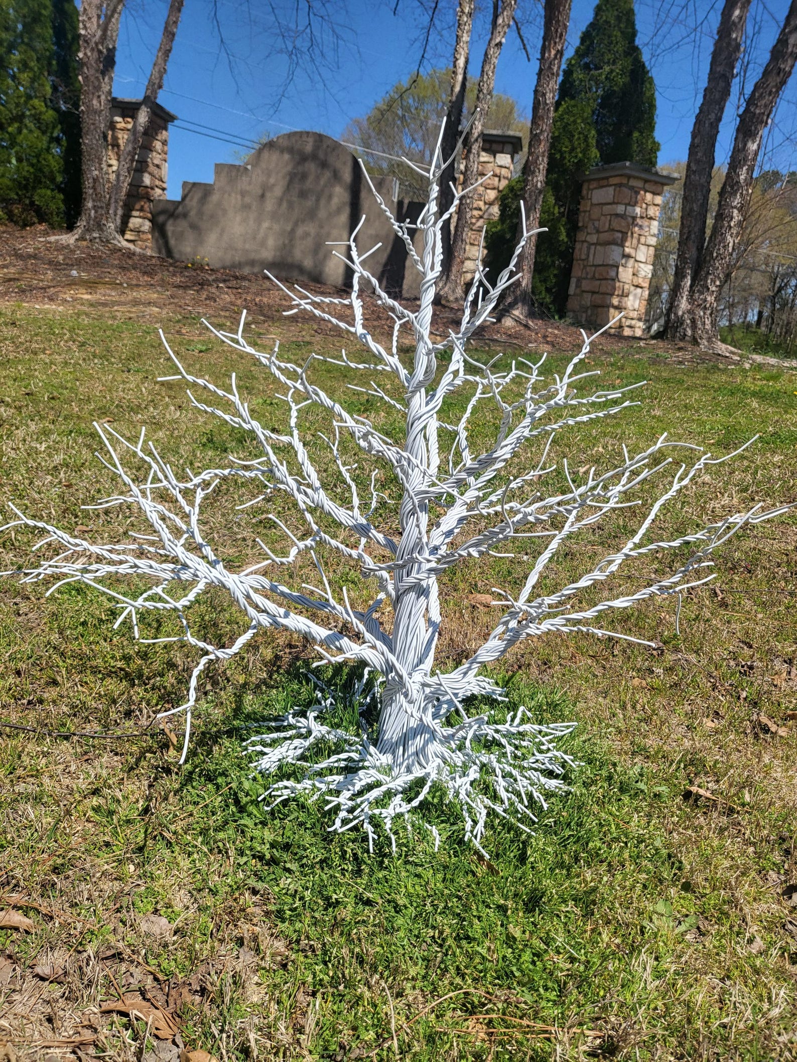 Personal Big Wire Sculpture Tree for Hanging Jewelry Tree of Life - Etsy