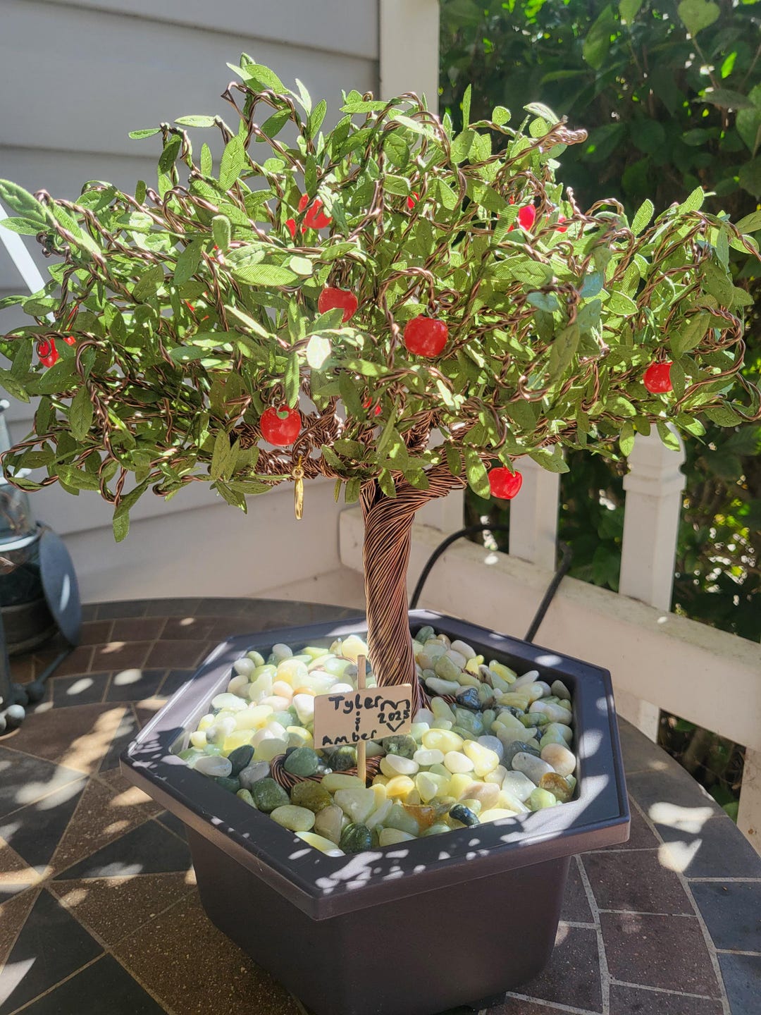 Apple Wire Tree Sculpture Art Tree - Etsy