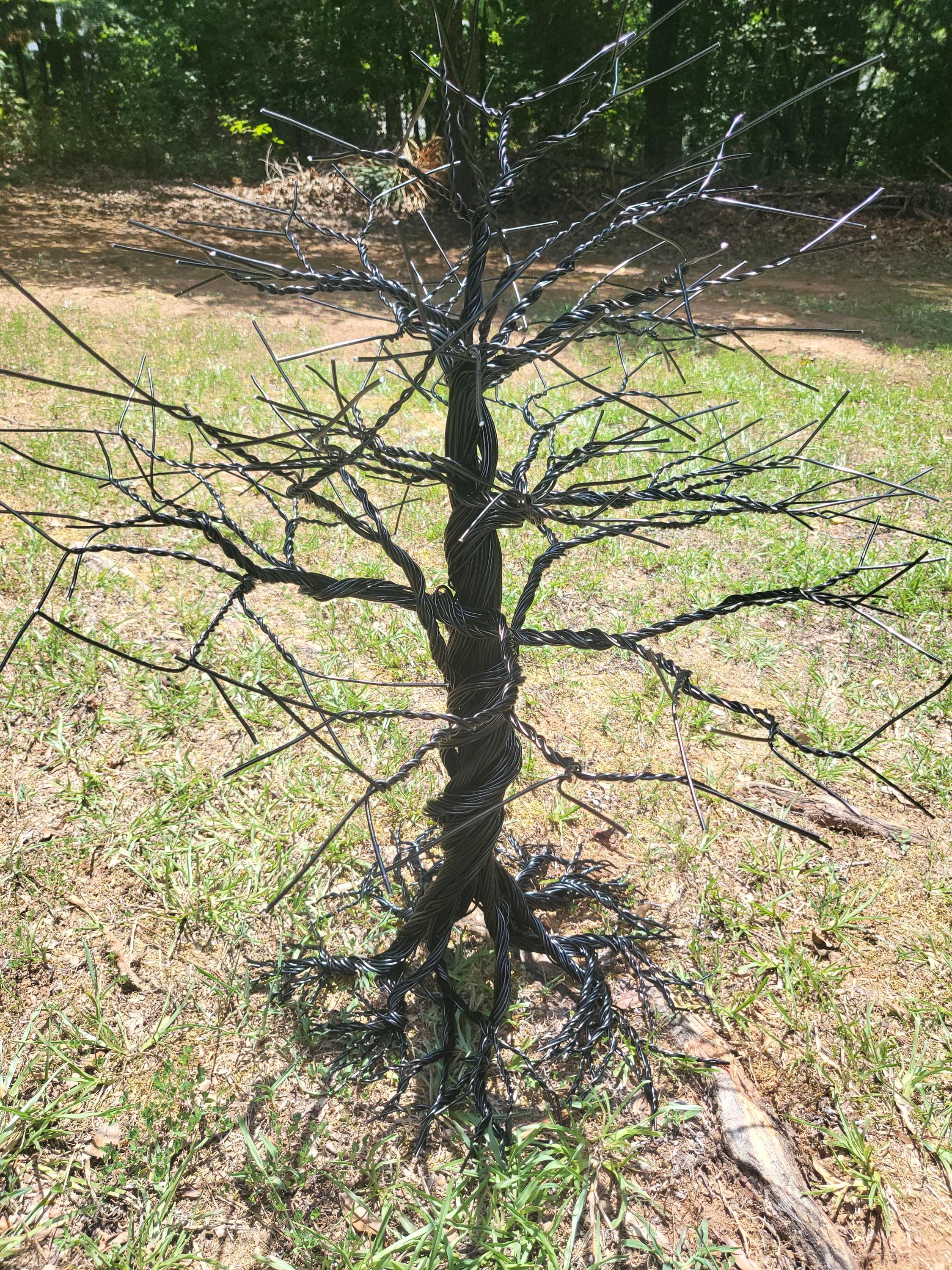 Personal Big Wire Sculpture Tree for Hanging Jewelry Tree of Life - Etsy